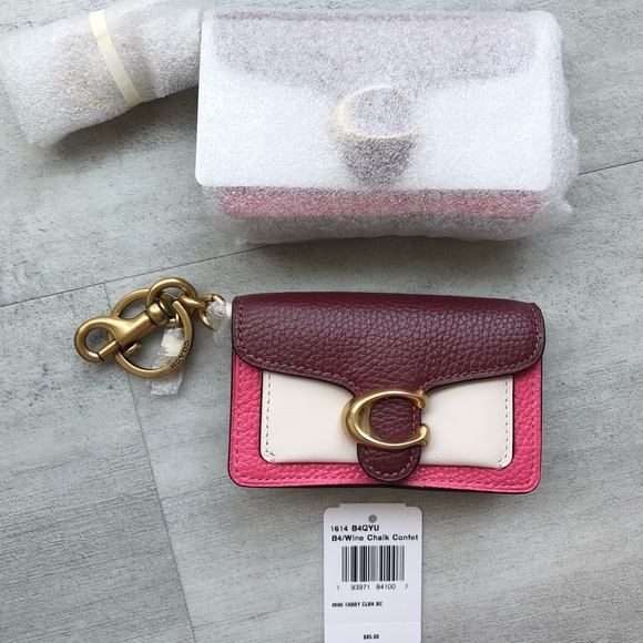Coach | Bags | Coach Tabby Bag Charm Card Case Pink | Poshmark